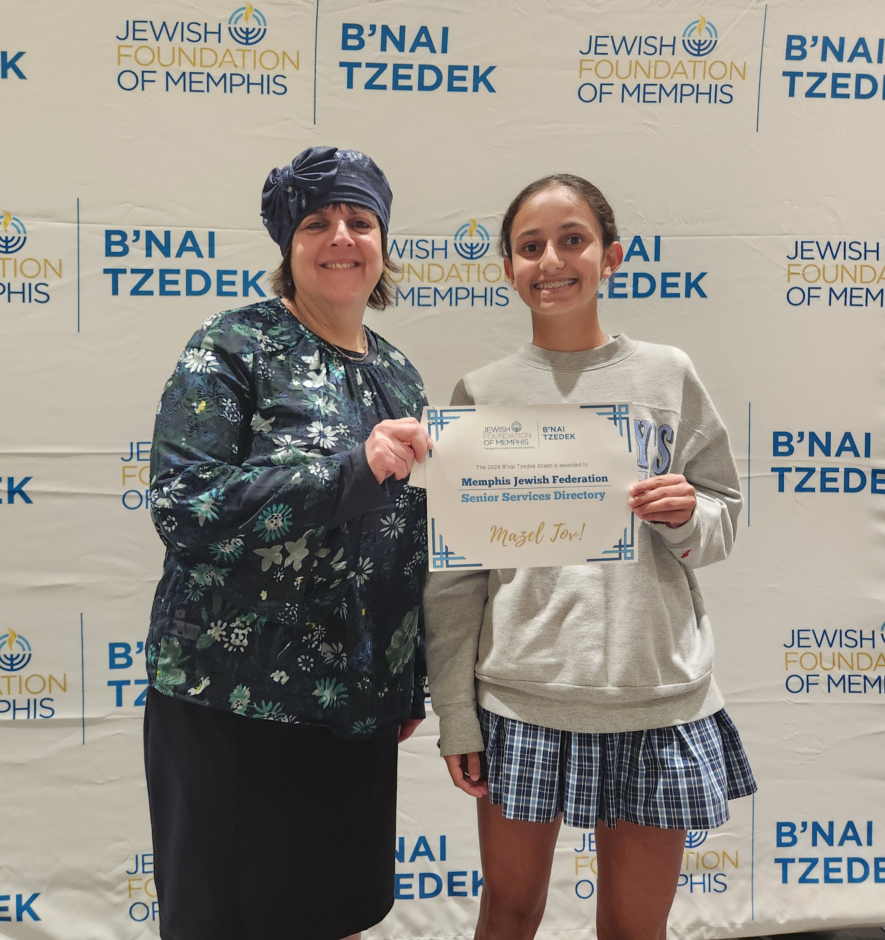 Lucy + Bluma at 2024 BT grant reception – Jewish Community Partners